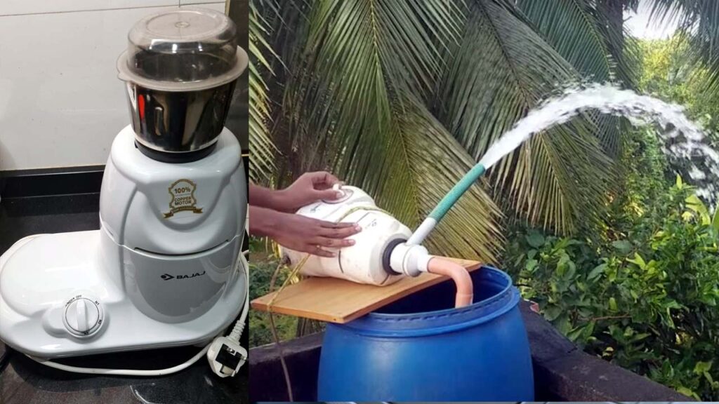 A water pump can be made from old mixer grinder – Drive Kerala